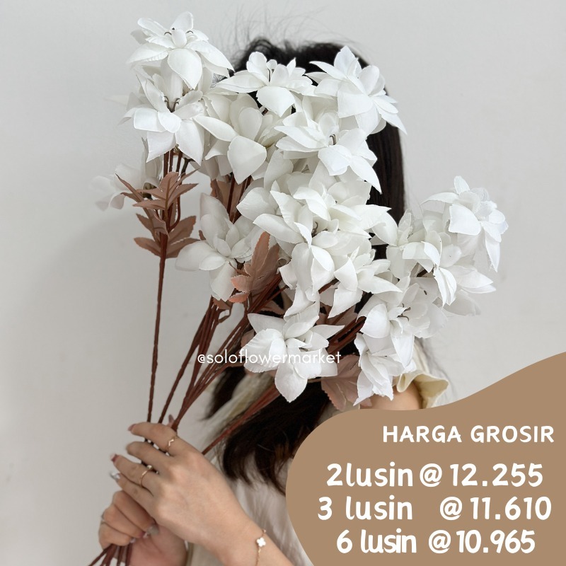 Jual 6 KUNTUM JASMINE FLOWER Bunga Artificial cornus flower BUNGA ...