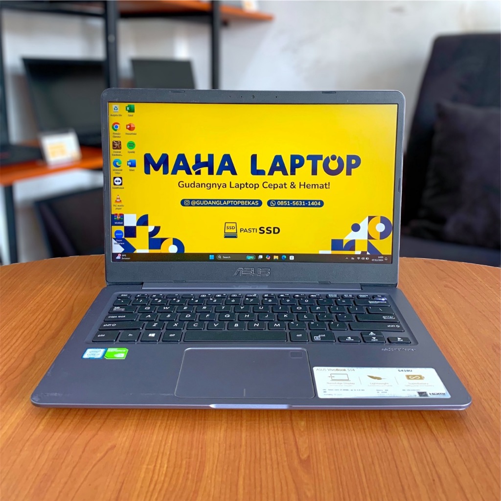 Jual ASUS Vivobook S14 S410U Intel Core i7-8550U RAM 8GB SSD 128GB ...