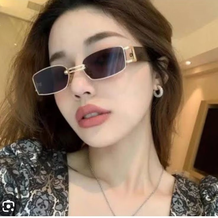 Jual kacamata hitam uv400 bentuk persegi panjang gaya retro buat cewek/cowok kacamata sunglasses ...