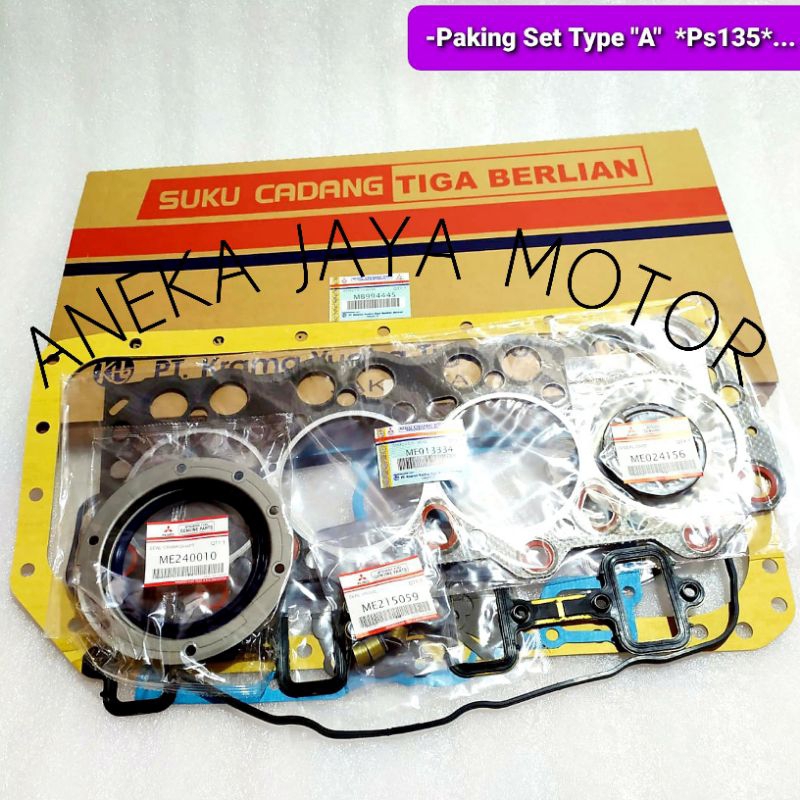 Jual packing gasket full set paking set Mitsubishi PS135 PS 135 original plat/grafit | Shopee ...