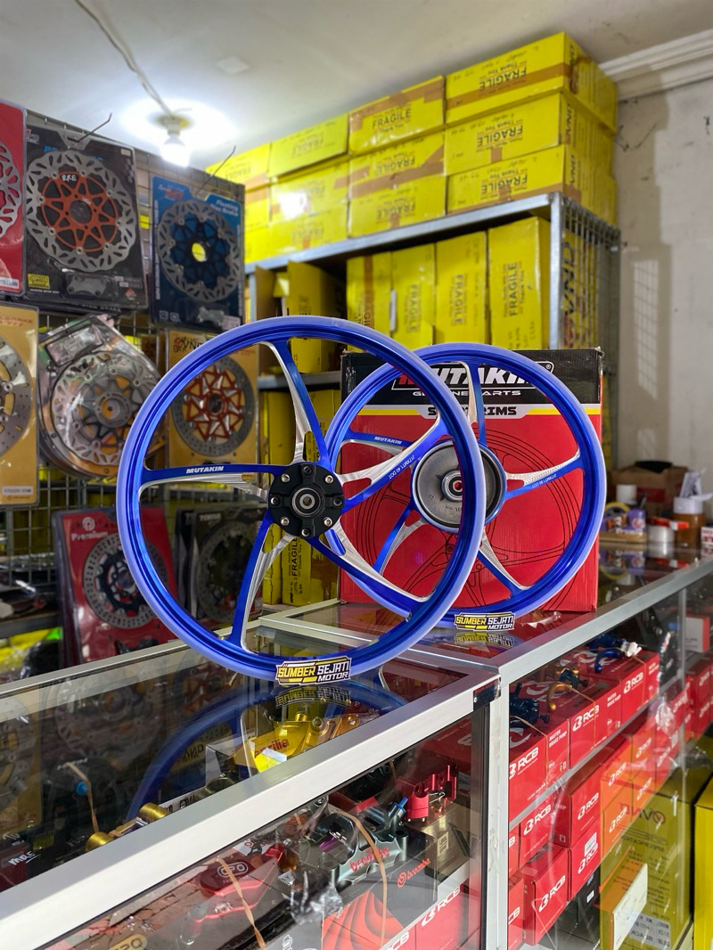 Jual VELG MUTAKIN KZR PNP NINJA SS R RR SET BAN PIRELLI DISC FLOATING ...