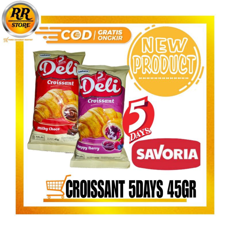 Jual 5Days Croissant 45gr | Shopee Indonesia