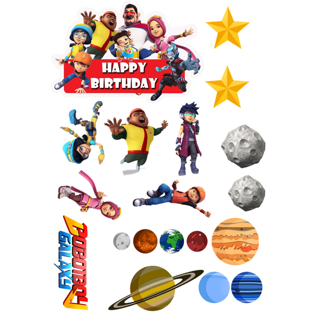 Jual BOBOIBOY Topper Birthday Custom/ Hiasan Kue Ultah Boboiboy Bisa ...