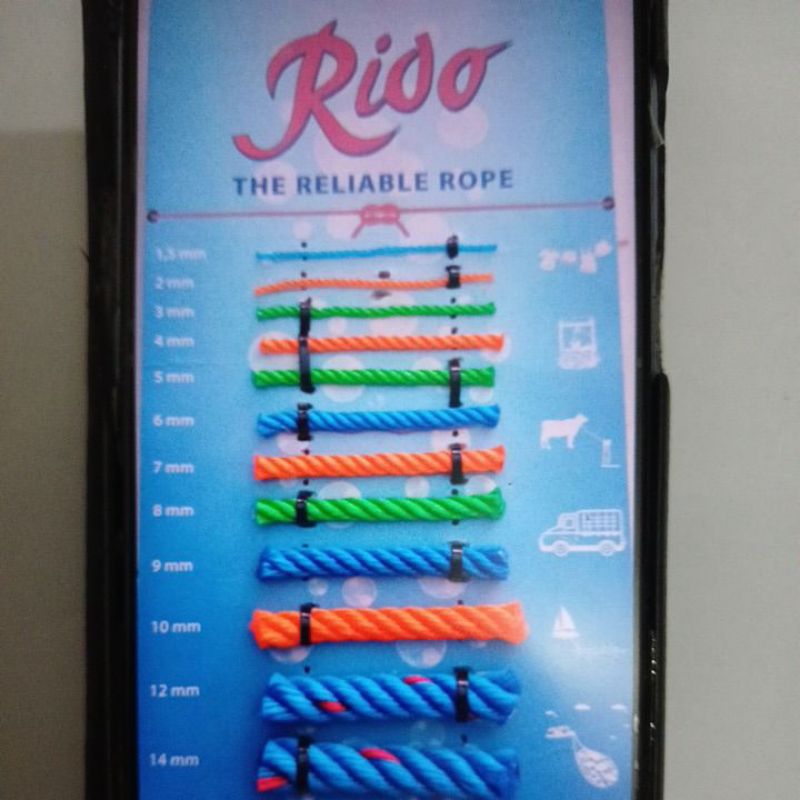 Jual Tali Tambang merk "Rido", diameter 4 mm. | Shopee Indonesia
