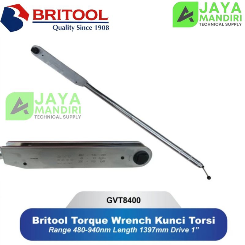 Jual BRITOOL GVT8400 KUNCI MOMEN BRITOOL 1 INCH KUNCI TORSI BRITOOL 1" GVT 8400 | Shopee Indonesia