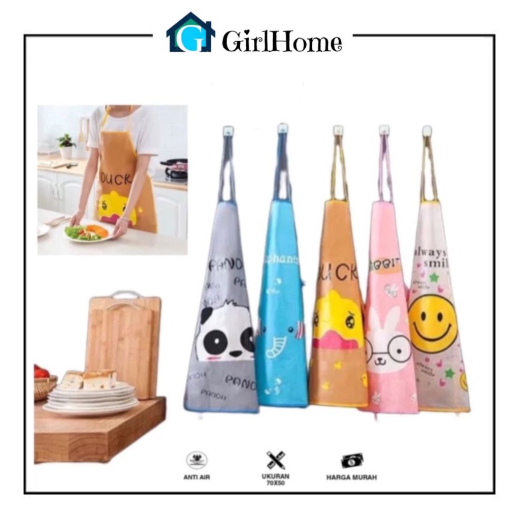 Jual Celemek Plastik berkarakter Lucu Celemek waterproof GH032525 ...