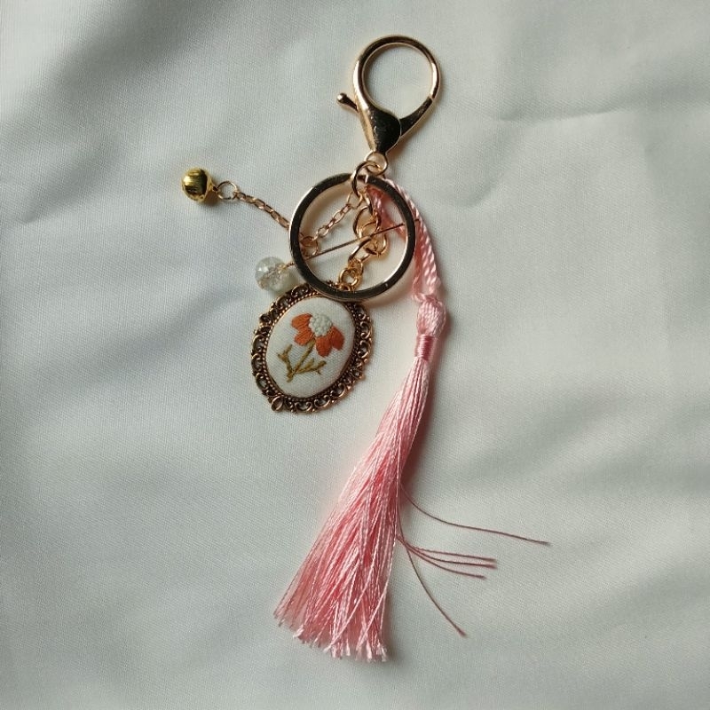 Jual Gantungan kunci sulam - gantungan kunci vintage - keychain vintage ...