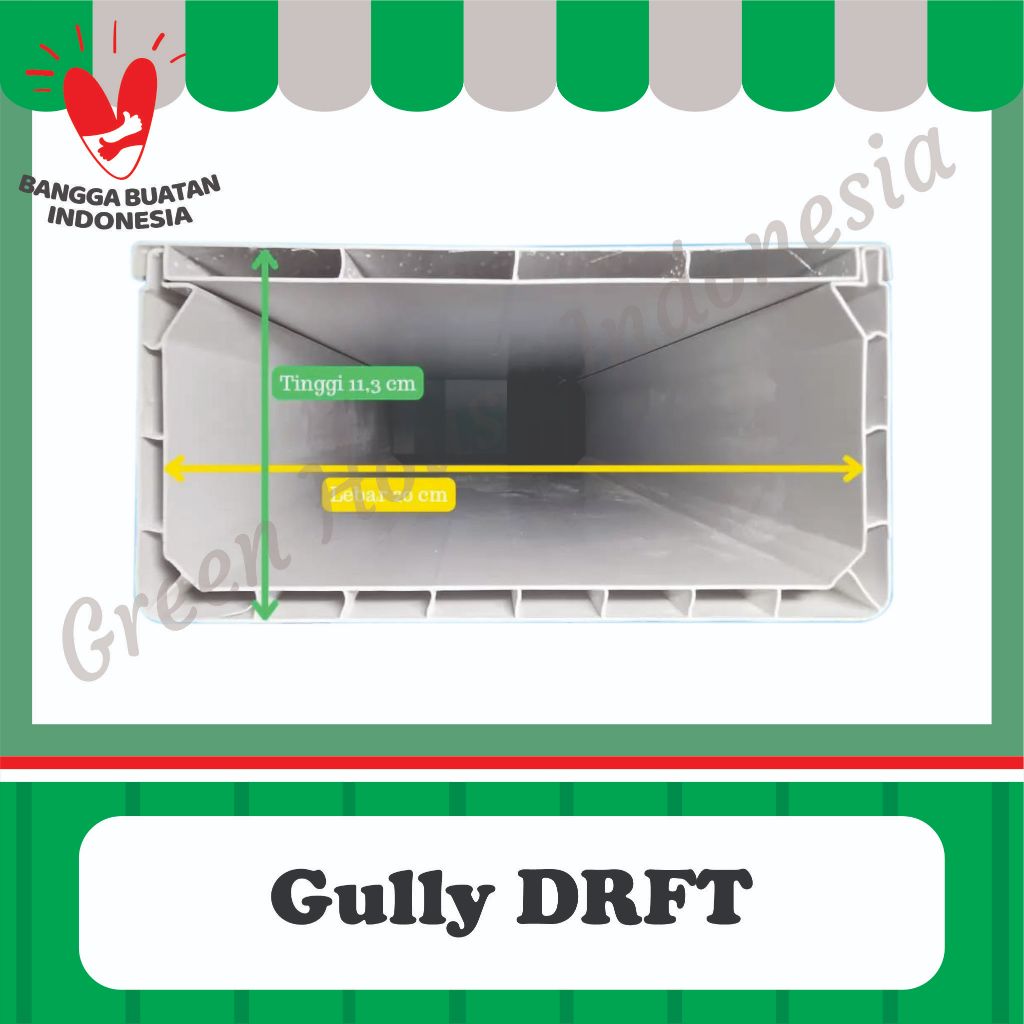 Jual Gully Hidroponik DRFT ( Dynamic Root Floating Technique) - Green ...