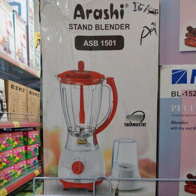 Jual Arashi Stand Blender ASB 1501 Pelumat/ Jar Plastik/ 3 Mode Kecepatan | Shopee Indonesia