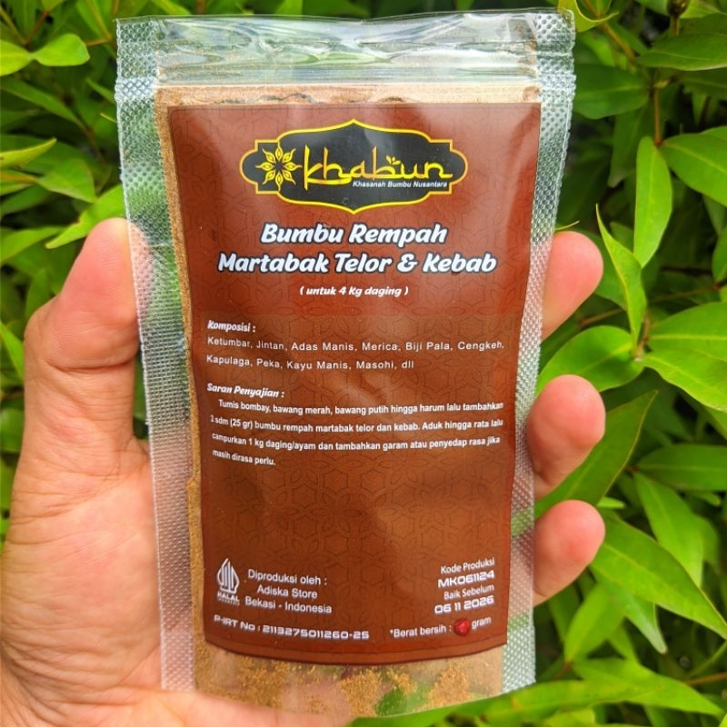 Jual Bumbu martabak telor & kebab 50gr (2kg daging) instan rempah2 ...