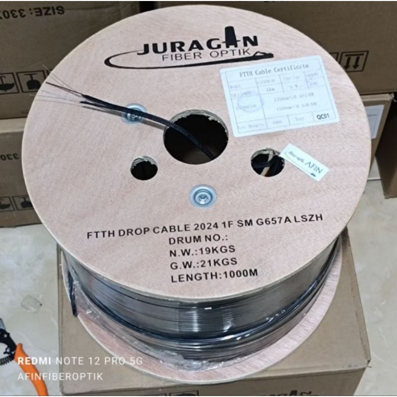 Jual kabel dropcore 1 core 3 sling panjang 1 km | Shopee Indonesia