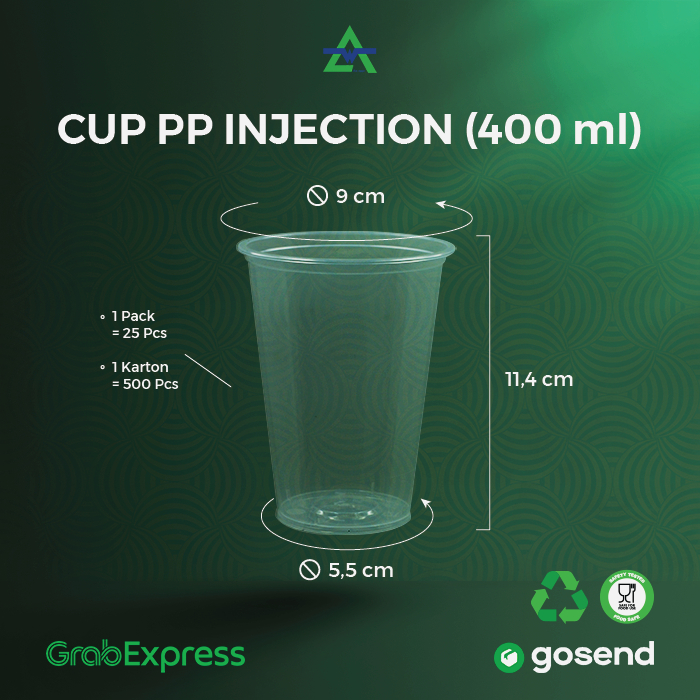 Jual Cup Injection 400ml - Isi 500pcs | Shopee Indonesia