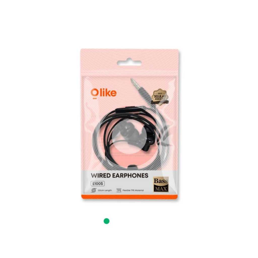 Jual Olike E100S Earphone Wired Comfortable Fit HiFi Audio 3.5mm 1 PAX ...