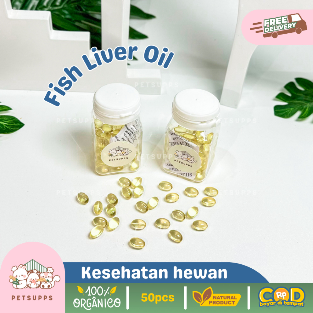 Jual Minyak Ikan Fish Liver Oil Kemasan Botol | Vitamin Hewan ...
