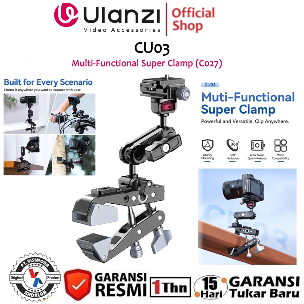 Jual Ulanzi CU03 Super Clamp for Clamp Arca Swiss Plate Support Camera | Shopee Indonesia