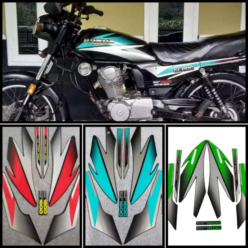 Jual Stiker Striping Lis Les Bodi Motor Honda GL Pro 1996 Neo Tech ...