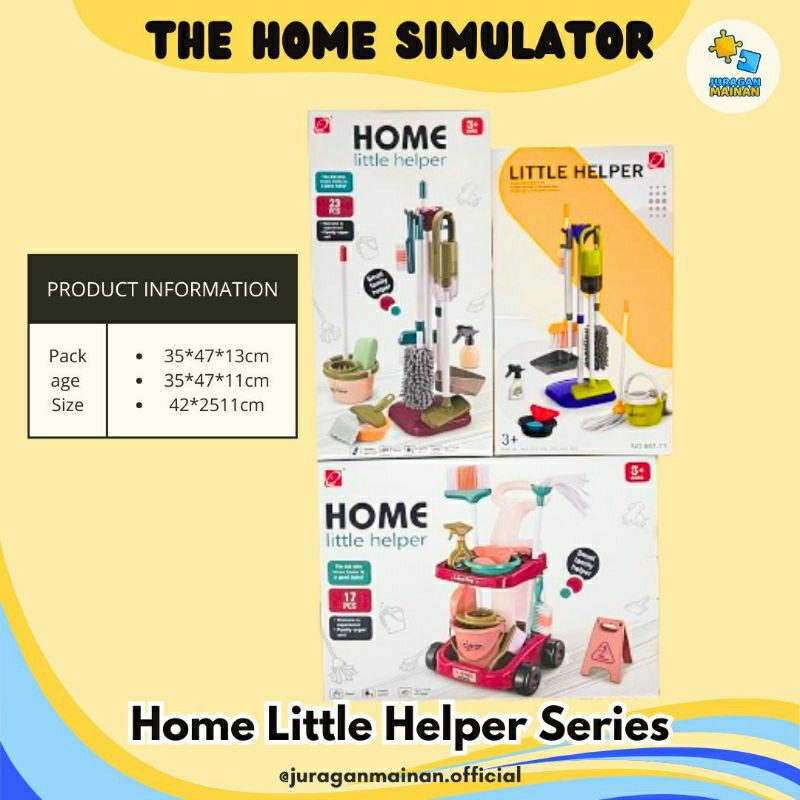Jual MAINAN HOME LITTLE HELPER 4 variasi Mainan Alat kebersihan ...