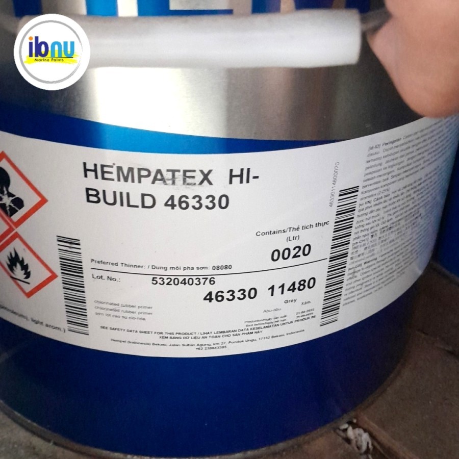 Jual Cat hempel Hempatex Build 20 liter grey | Shopee Indonesia