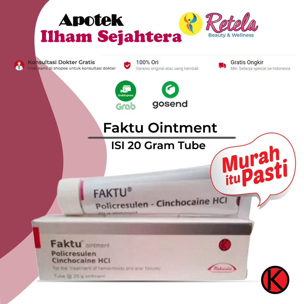 Jual Faktu Ointment 20 Gram Tube | Shopee Indonesia