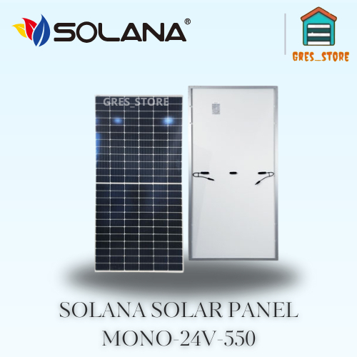 Jual SOLANA MONOCRYSTALLINE SOLAR PANEL - MONO-24V-550 WATT 550WP ...