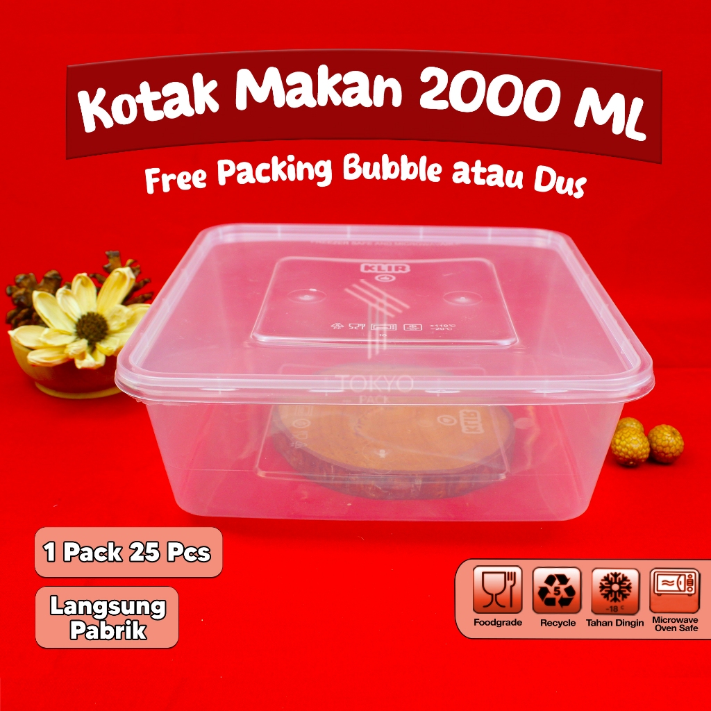Jual Kotak Makan Plastik 2000 ml Persegi / Thinwall 2000 ml Kotak Makan ... Jual Kotak Makan Plastik 2000 ml Persegi / Thinwall 2000 ml Kotak Makan ...