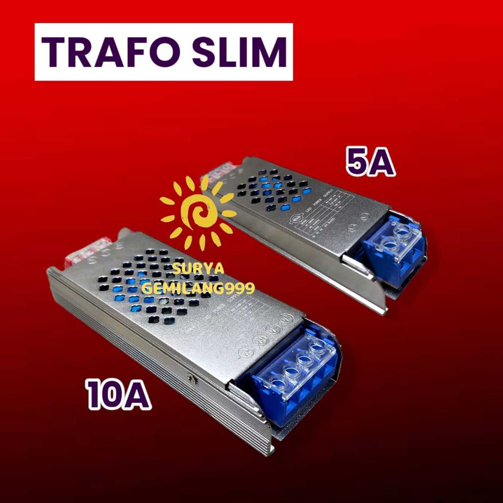 Jual Trafo Power Suply Slim 12V 5A 10A / Adaptor 12V Travo Body Slim Tipis HARGA DISTRIBUTOR ...