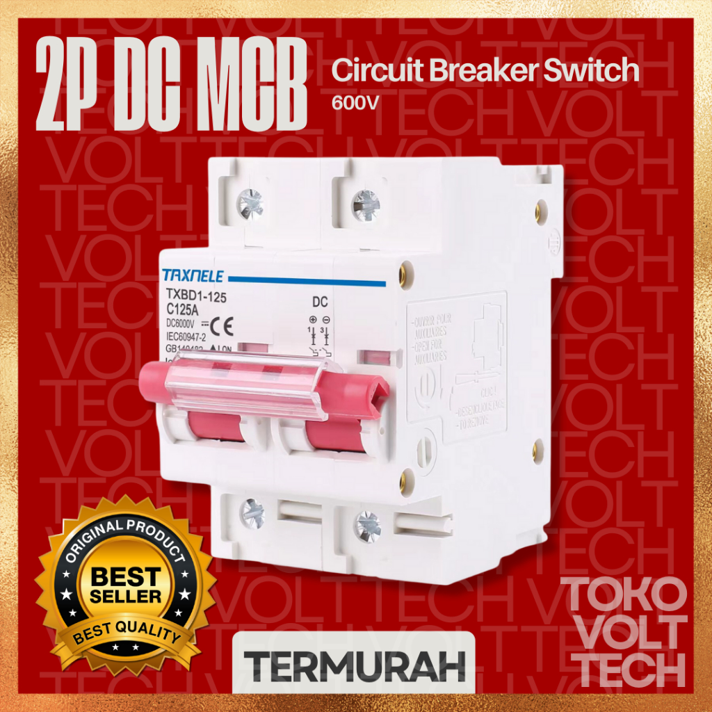Jual MCB for Photovoltaic PV System 2P DC 600V Battery Switch 80A Solar ...