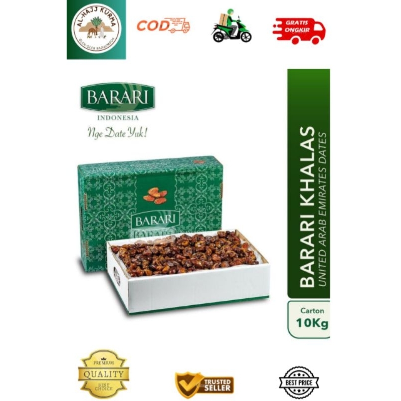 Jual Kurma Barari Khalas 10 Kg UAE | Shopee Indonesia