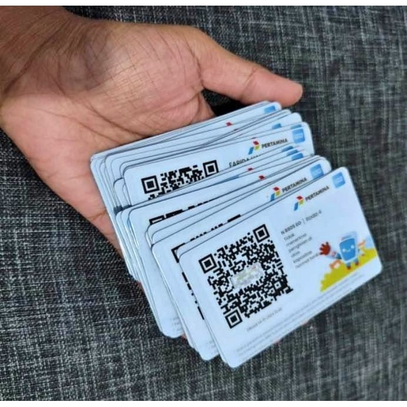 Jual Kartu My Pertamina Bahan PVC Card Tebal Sehari Langsung Jadi | Shopee Indonesia