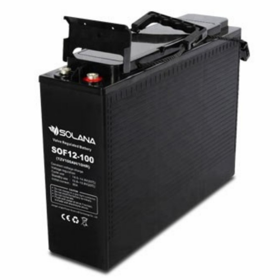 Jual SOLANA BATTERY UPS/SOLAR PANEL/PANEL SURYA/ BATERAI VRLA DEEP CYCLE AKI KERING 12V 100AH ...