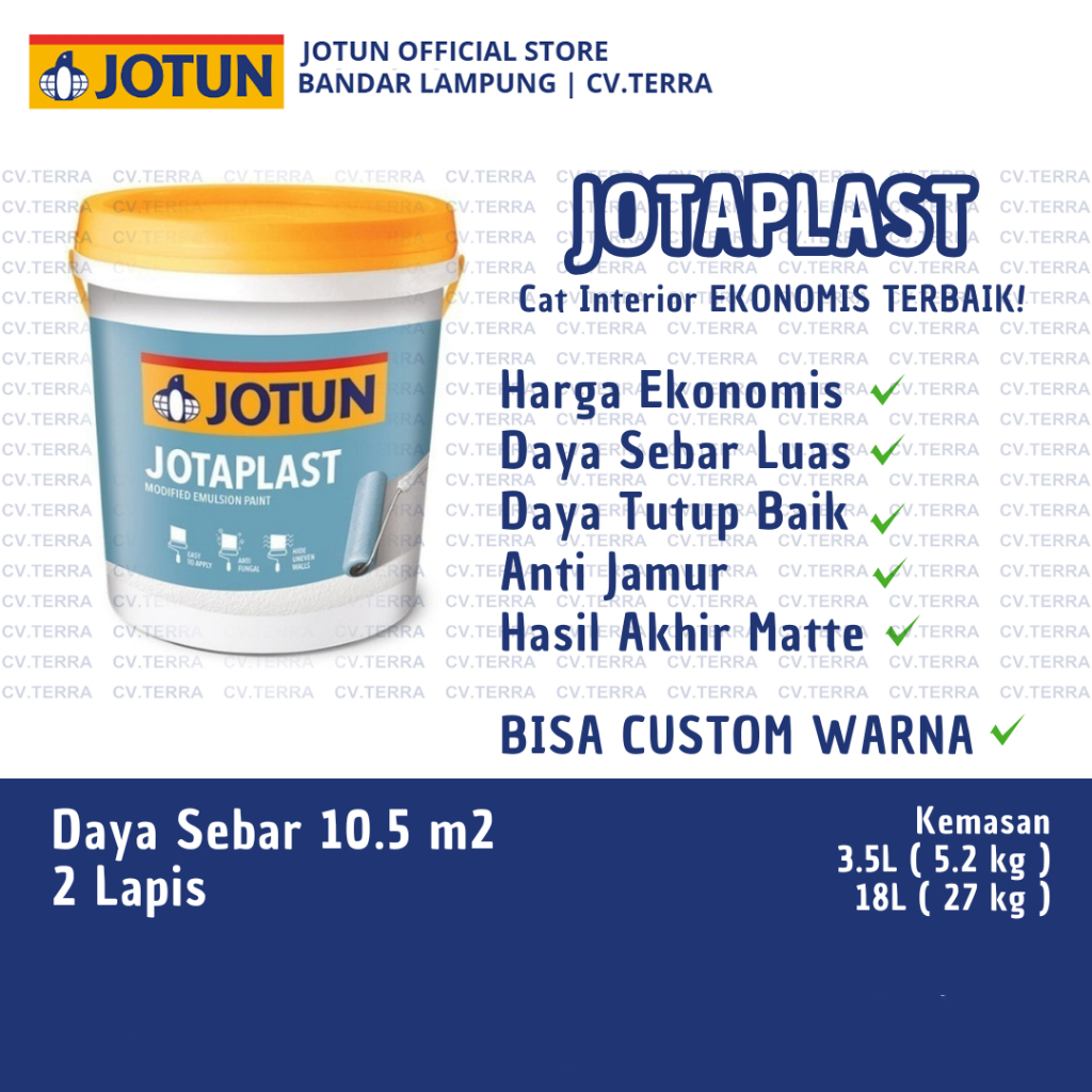 Jual JOTUN JOTAPLAST - Cat Anti Jamur Interior Ekonomis Berkualitas - 5 ...