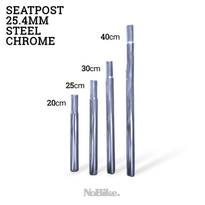 Jual Seatpost Tiang Sadel Sepeda BMX/MTB/Mini/Fixie/Federal 25.4 Steel ...