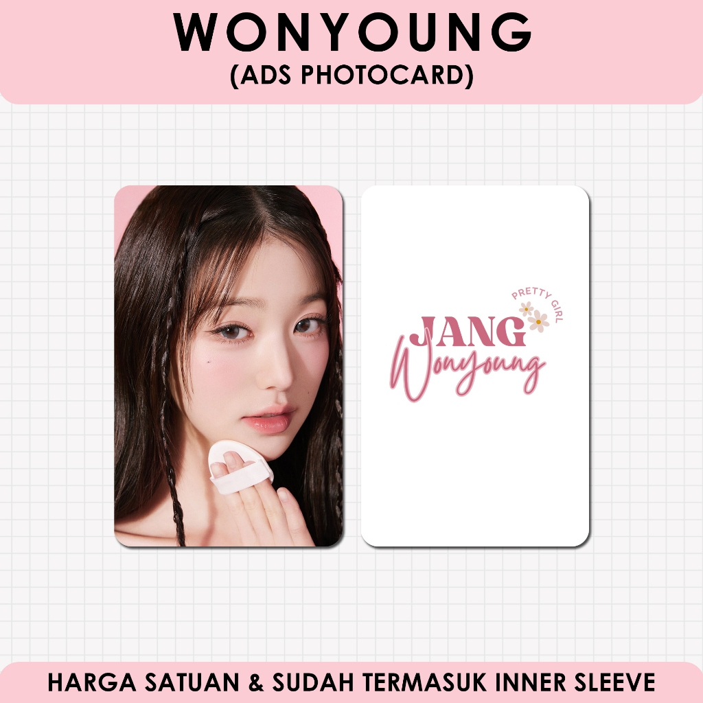 Jual UNOFFICIAL PHOTOCARD IVE WONYOUNG | Shopee Indonesia