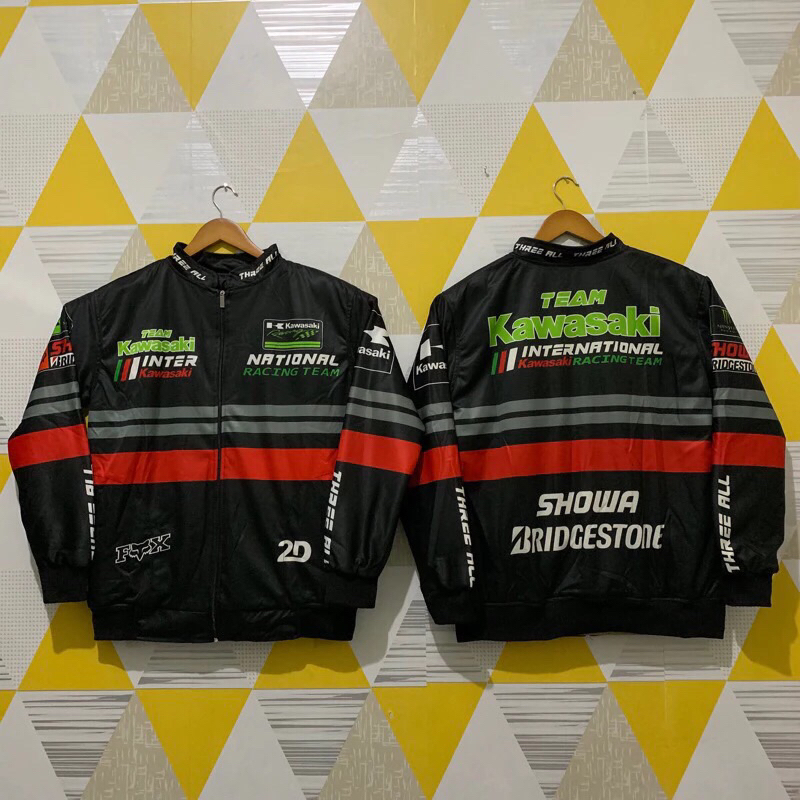 Jual Jaket RACING KAWASAKI TEAM RACING Jaket sunmori Jaket touring Jaket Riding jaket Motoran ...