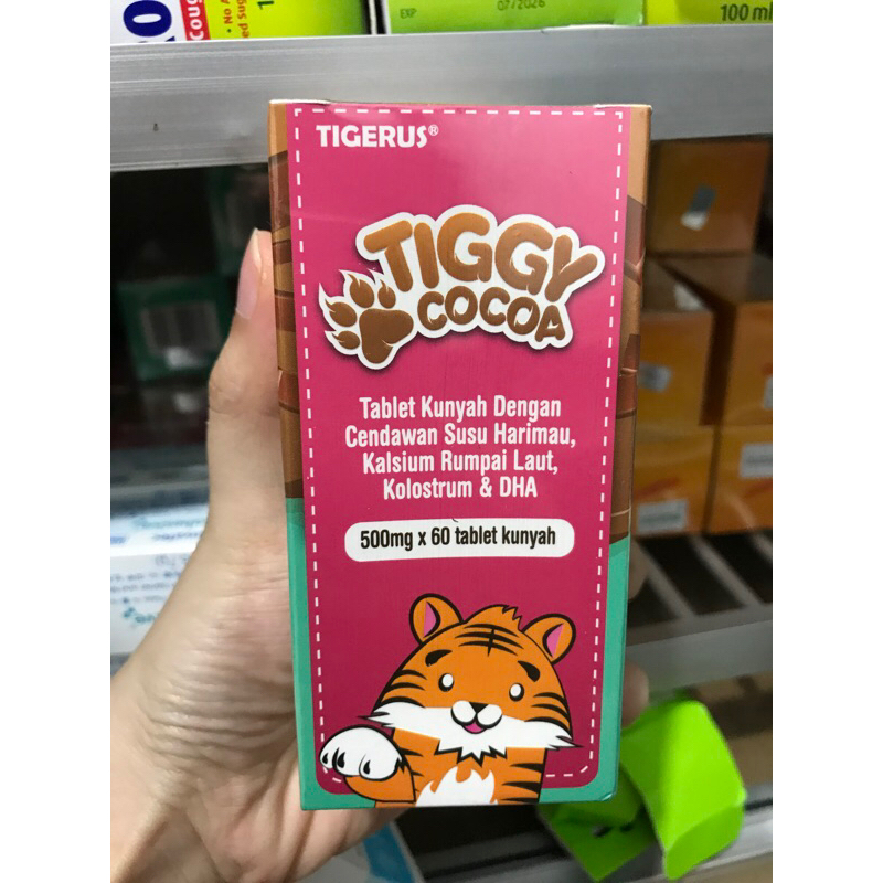 Jual TIGERUS TIGGY COCOA CHEWABLE TABLETS WITH TIGER MILK MUSHROOM ...