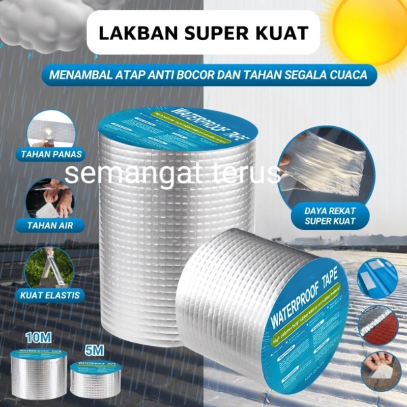 Jual LAKBAN ANTI BOCOR :5cm & 10cm X 5M LEM ANTI AIR ALUMUNIUM FOIL ...