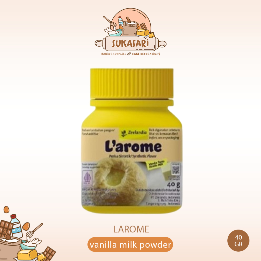 Jual Sukasari - Vanili Bubuk Larome 40gr / Vanilla Milk Powder / Bubuk ...