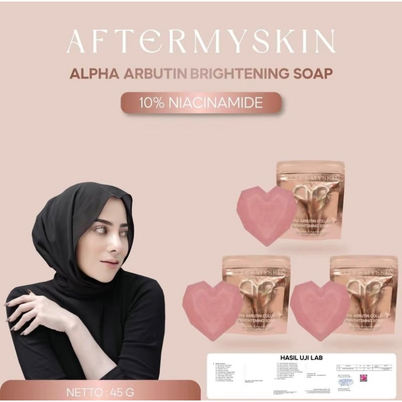 Jual {Dapat3PCS} AFTERMYSKIN Alpha Arbutin collagen Brigtening Body Soap sabun mandi pencerah ...