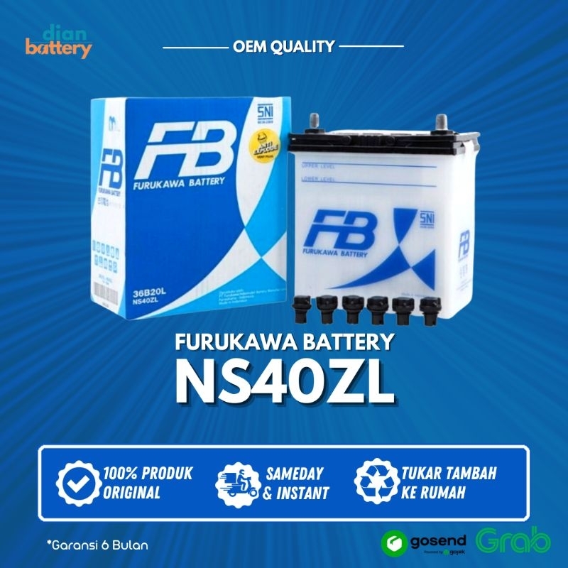 Jual Aki Mobil FB NS40ZL Furukawa Battery 36B20L - Accu Basah 12V 35Ah | Shopee Indonesia