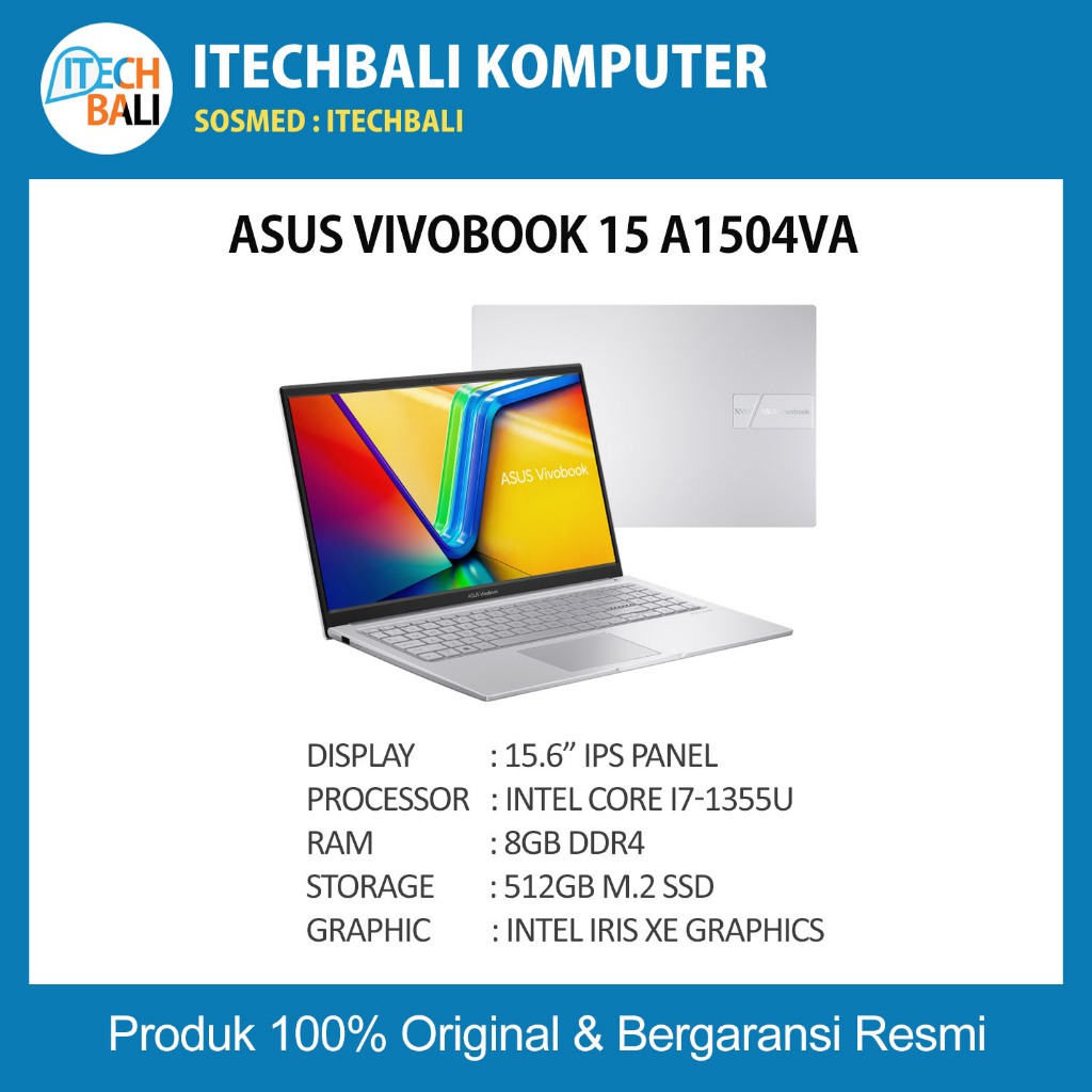 Jual NOTEBOOK ASUS Vivobook 15 A1504VA Garansi Resmi | Shopee Indonesia