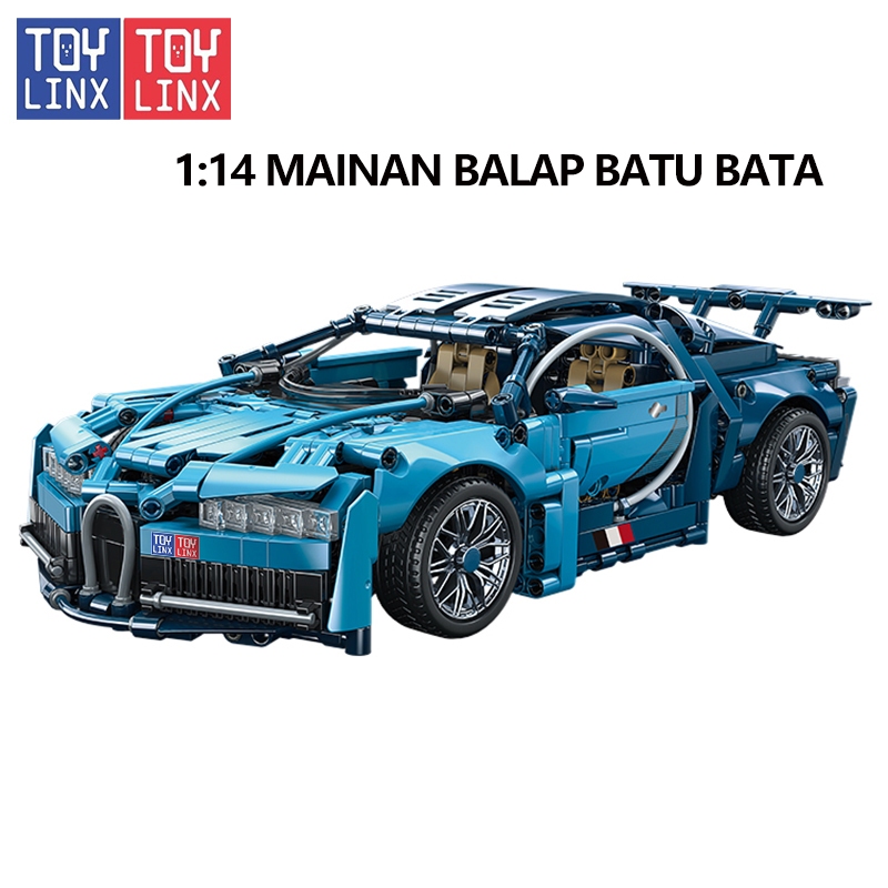 Jual TOY LINX 1:14 Bugatti RC Car Puzzle mainan balok susun kereta ...