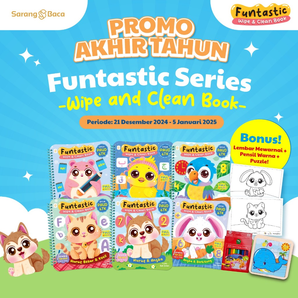Jual Buku Anak Funtastic Wipe & Clean Book - Sarang Baca x Wahyu Media ...