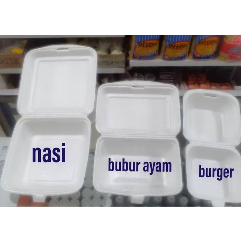 Jual FOAM BUBUR / FOAM NASI / FOAM BURGER / MANGKOK STEREFOAM ...