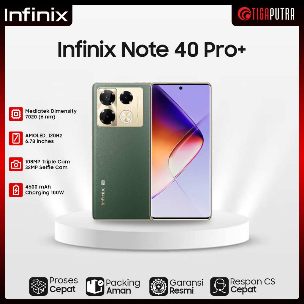 Jual Infinix Note 40 Pro+ 5G (RAM 12GB, ROM 256GB, 3D Curved Amoled ...