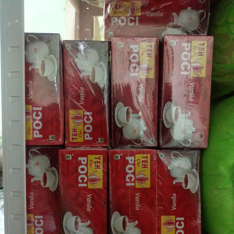 Jual Teh poci rasa vanilla/jasmine 25 kantong | Shopee Indonesia