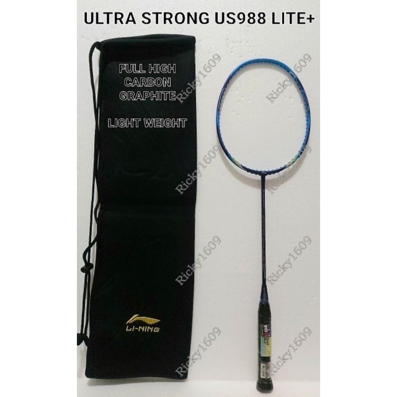 Jual RAKET BADMINTON LINING ULTRA STRONG 988 lite+/LINING US 998 lite+ ...