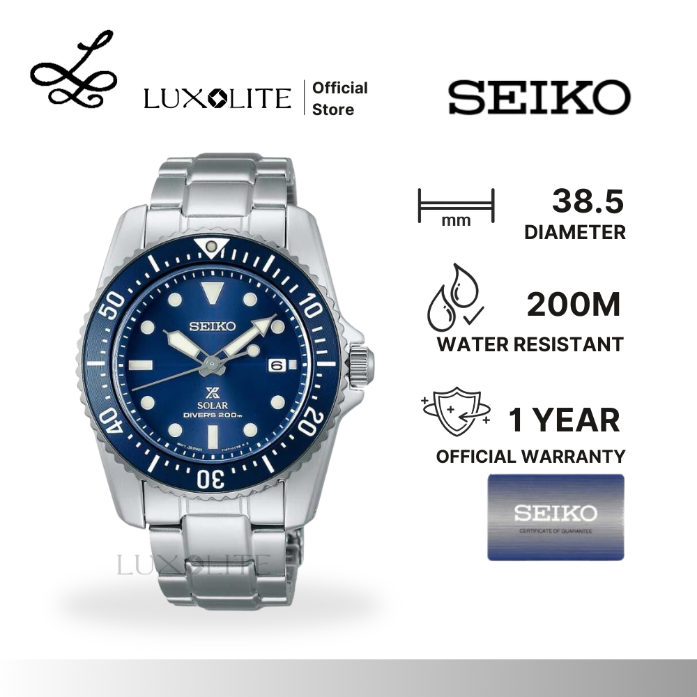 Jual [Luxolite] SEIKO Jam Tangan Pria Prospex SNE585P1 Solar Divers ...