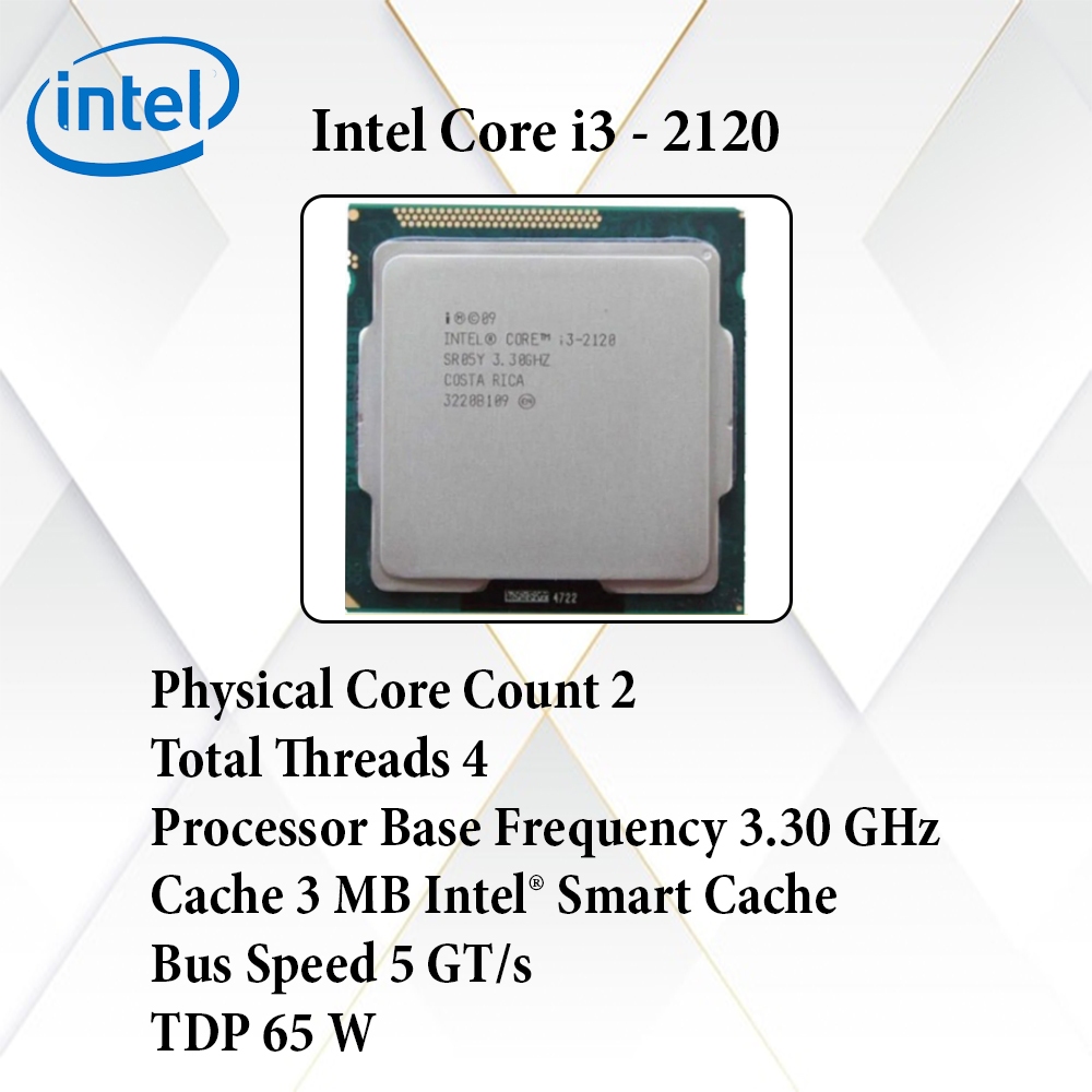 Jual Prosesor Intel Core i3 2120 - 3240 LGA 1155 3.30Ghz - 3.40Ghz ...