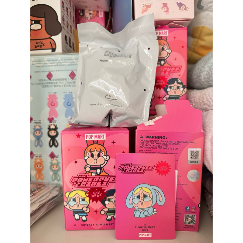 Jual POP MART CRYBABY × Powerpuff Girls Series Blind Box BUNNY BLOSSOM ...