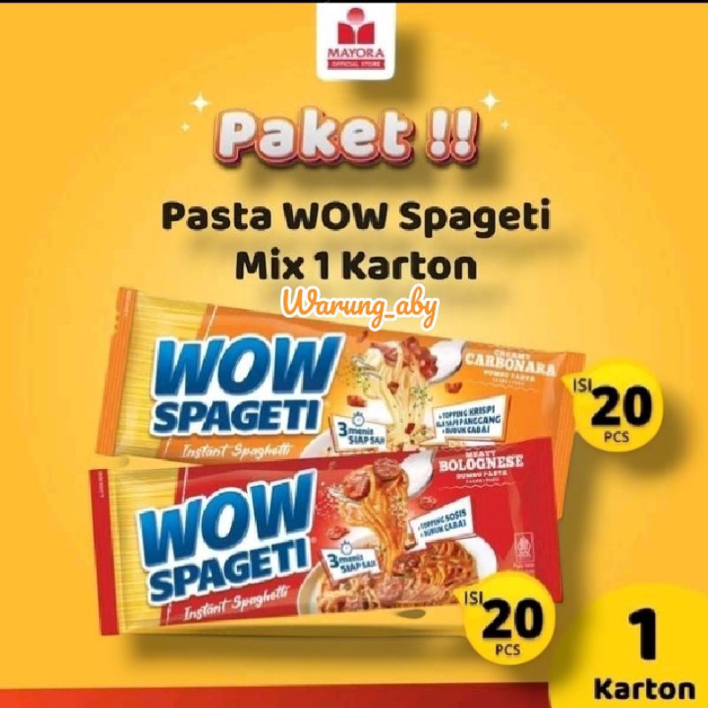 Jual WOW SPAGETI PAKET 1 BOX MIX RASA CARBONARA DAN BOLGNESE | Shopee ...